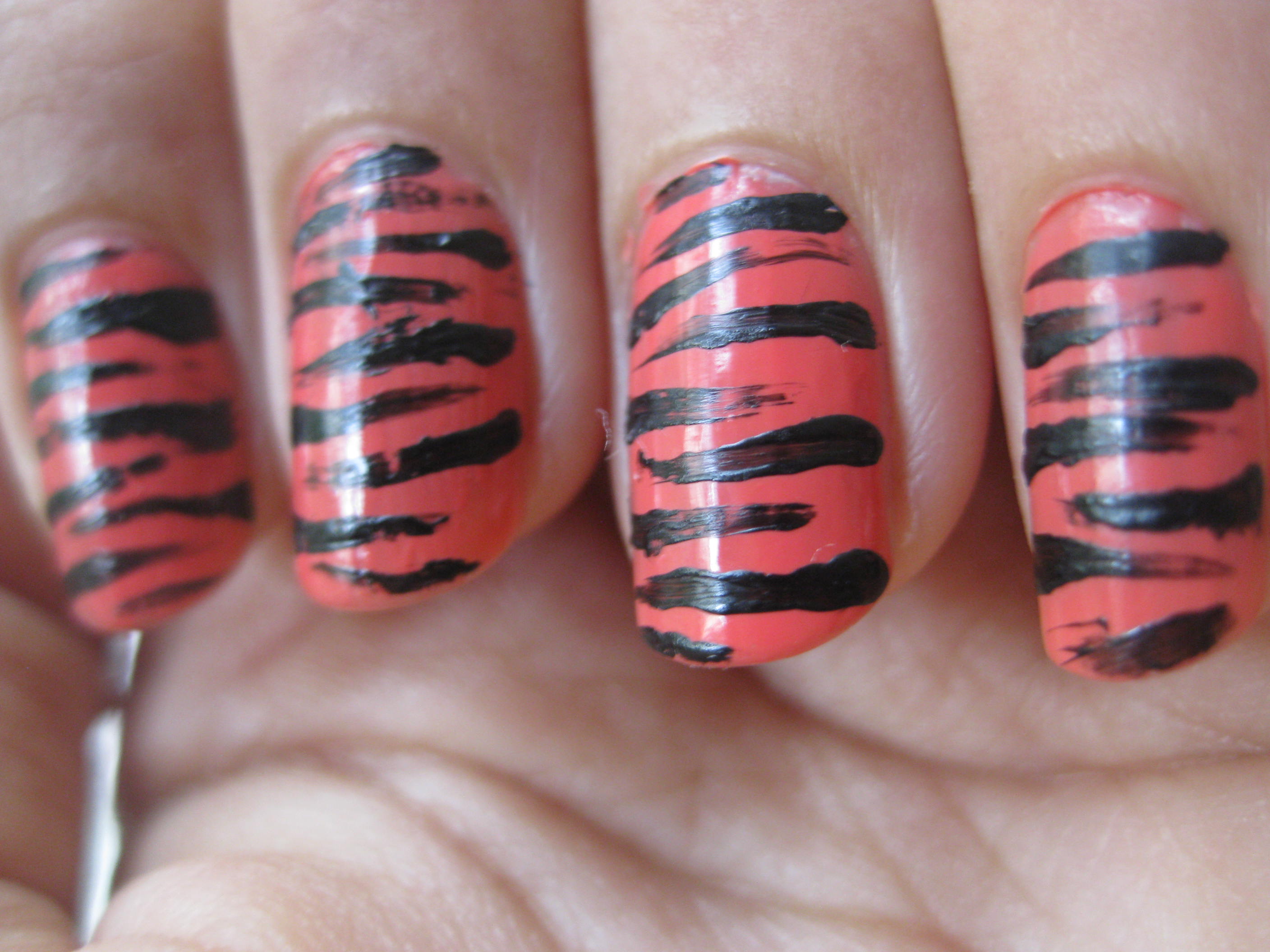 31 Day Nail Art Challenge: Tiger Print Nail Art | Gone Trendy